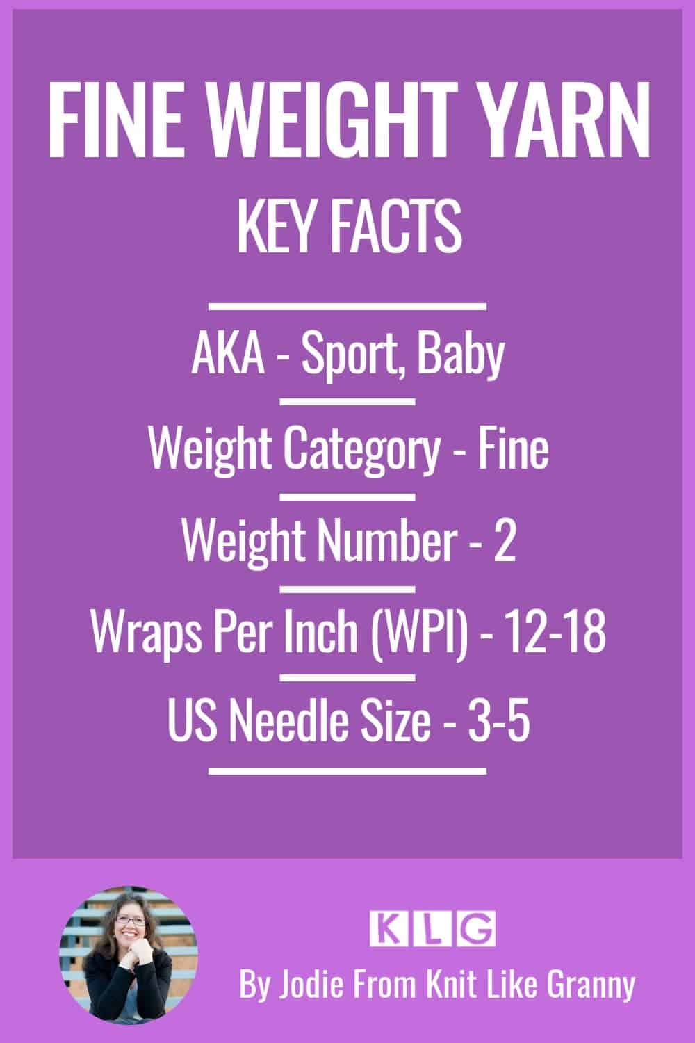 Yarn Weight Chart - Guide For Knitting With The Yarn Weights